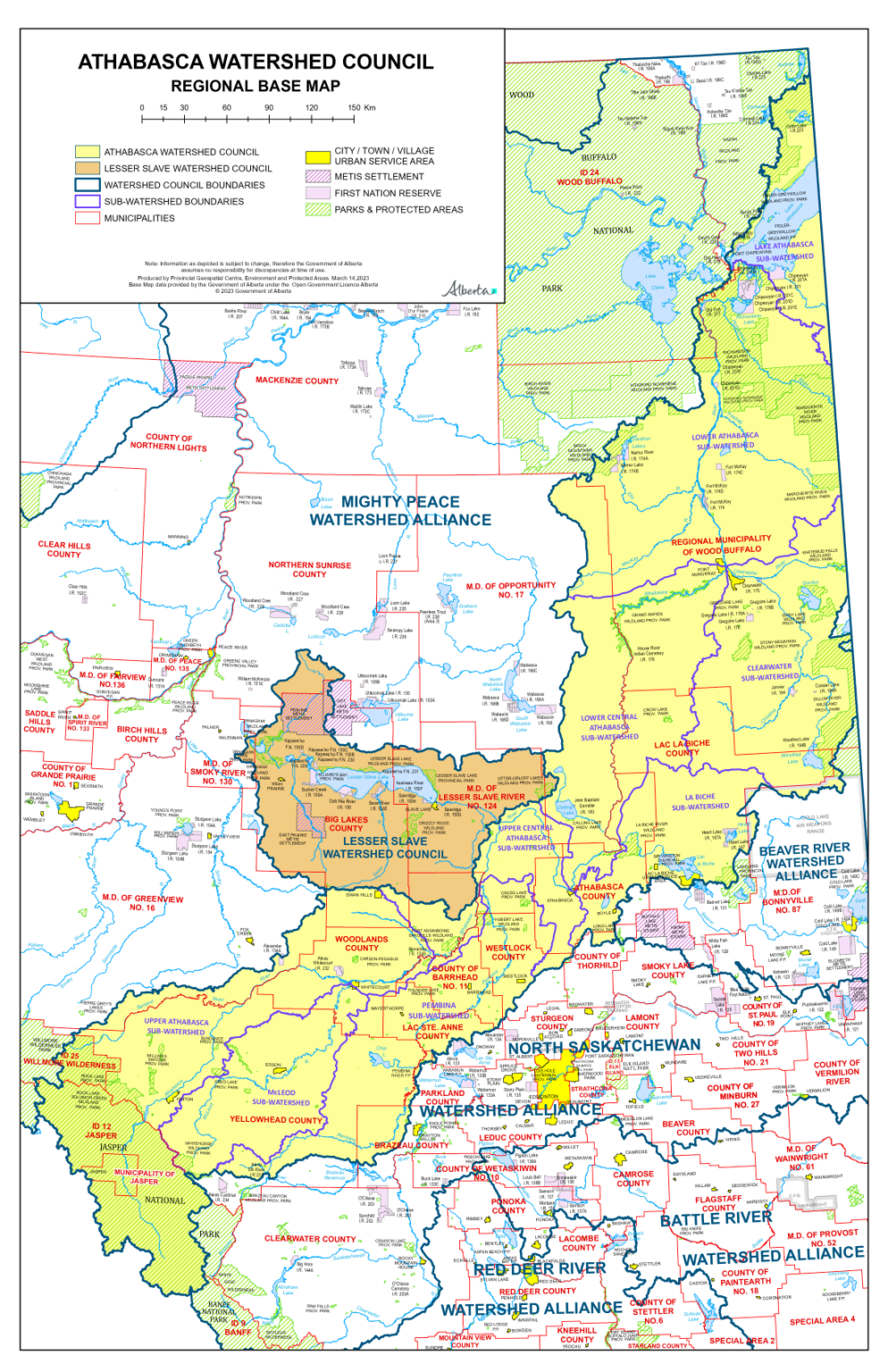 Parks and Protected Areas in the Athabasca Watershed | Athabasca ...